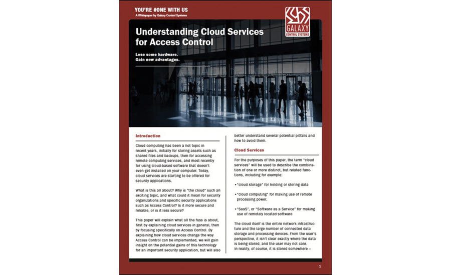Galaxy Control Systems Publishes White Paper on Cloud-Based Access ...