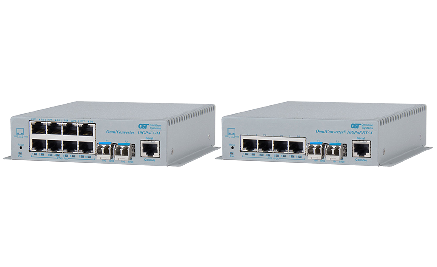 Omnitron PoE Switches Delivers up to 100W | 2020-09-10 | SDM Magazine